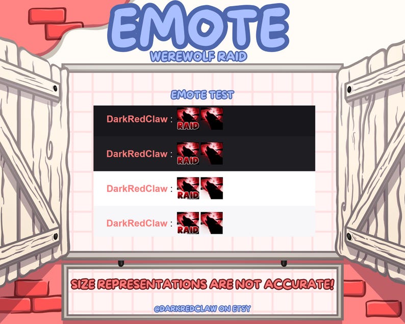 Halloween Emotes - Werewolf Raid Emote | Wolf Emote | Static Emote for ...