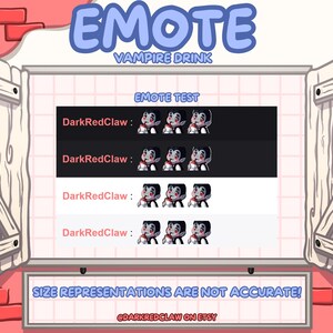 Halloween Emotes - Vampire Drink Emote | Hydrate Emote | Static Emote ...