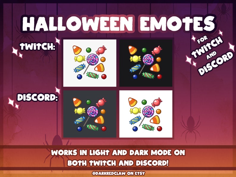 Halloween Emotes Candy Mix Emote Static and Animated Emote for ...