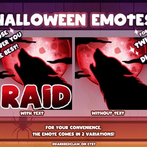 Halloween Emotes Werewolf Raid Emote Wolf Emote Static Emote for ...