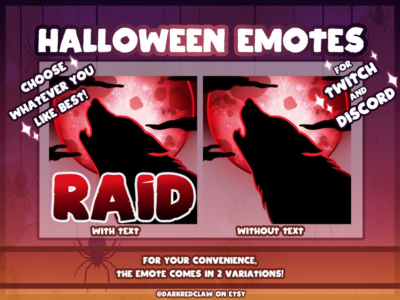 Halloween Emotes Werewolf Raid Emote Wolf Emote Static Emote for ...
