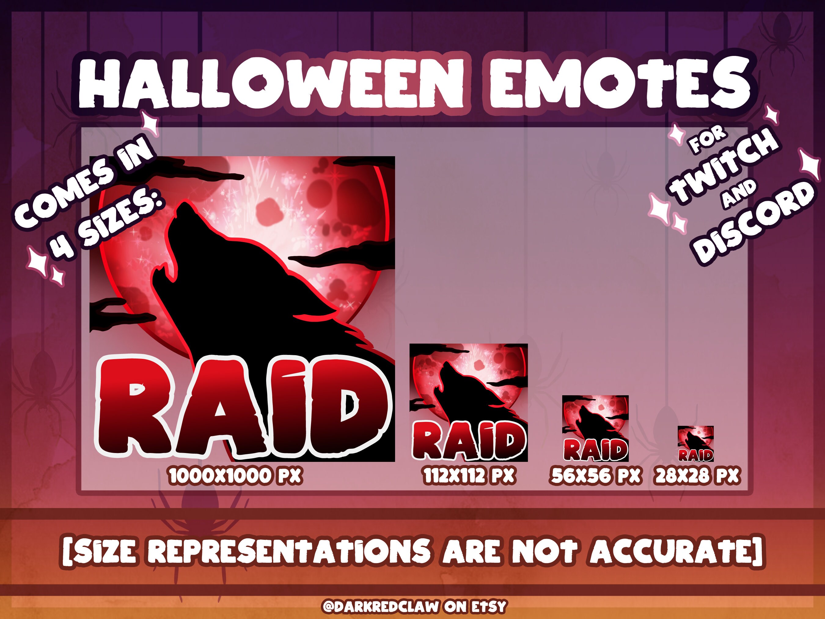Halloween Emotes Werewolf Raid Emote Wolf Emote Static Emote for ...