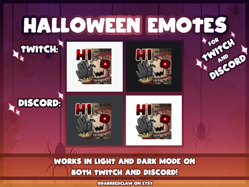 Halloween Emotes Scarecrow Hi Emote Hello Emote static Emote for ...