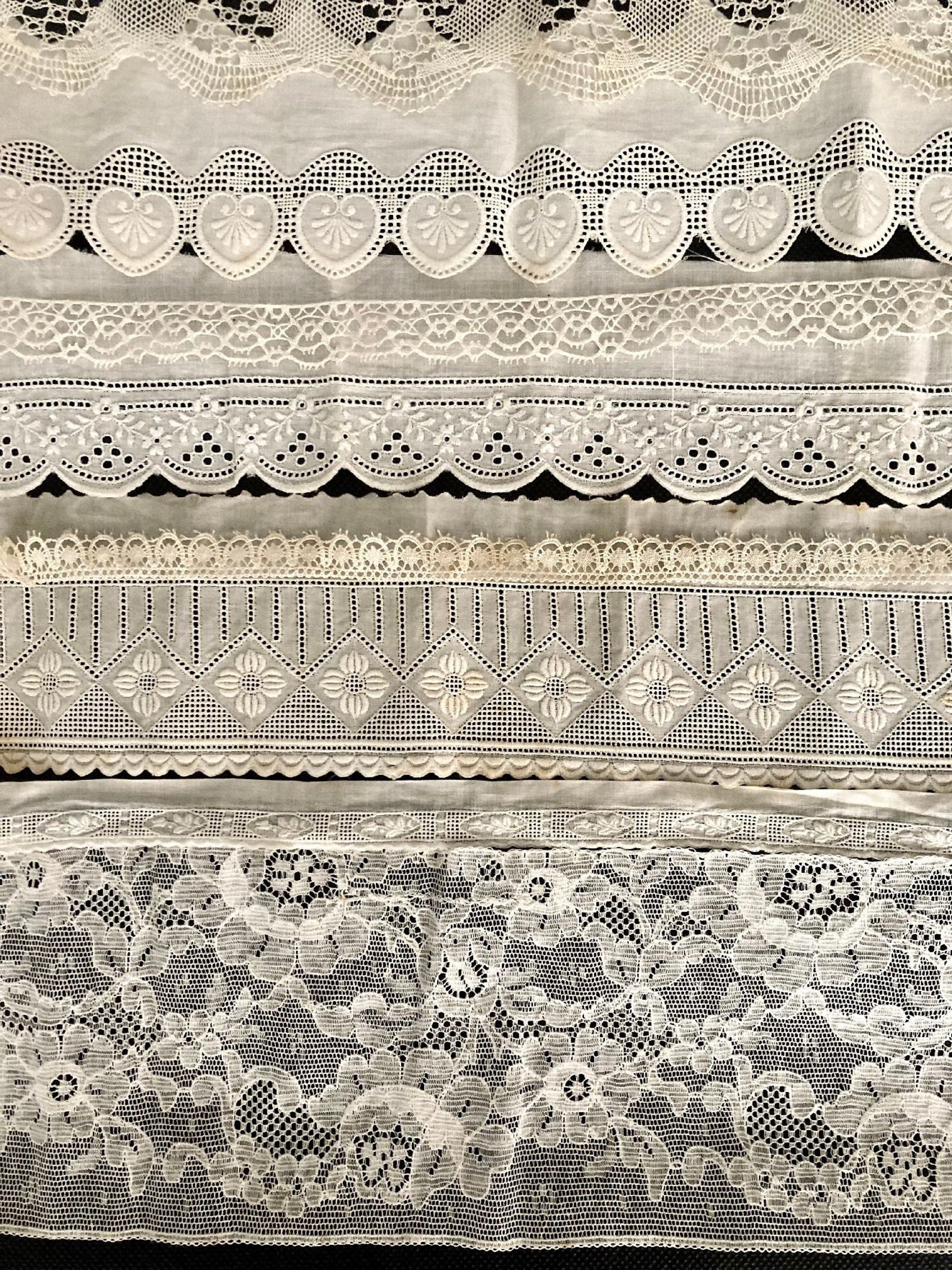 Antique and Vintage Lace and Trim Grab Bag. 10 Different Designs of Old ...