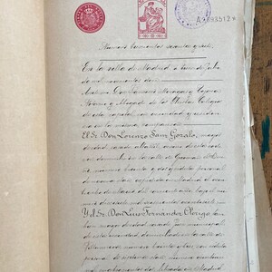 Antique Hand Written Manuscript Notarial Act. Old Calligraphy Notary ...