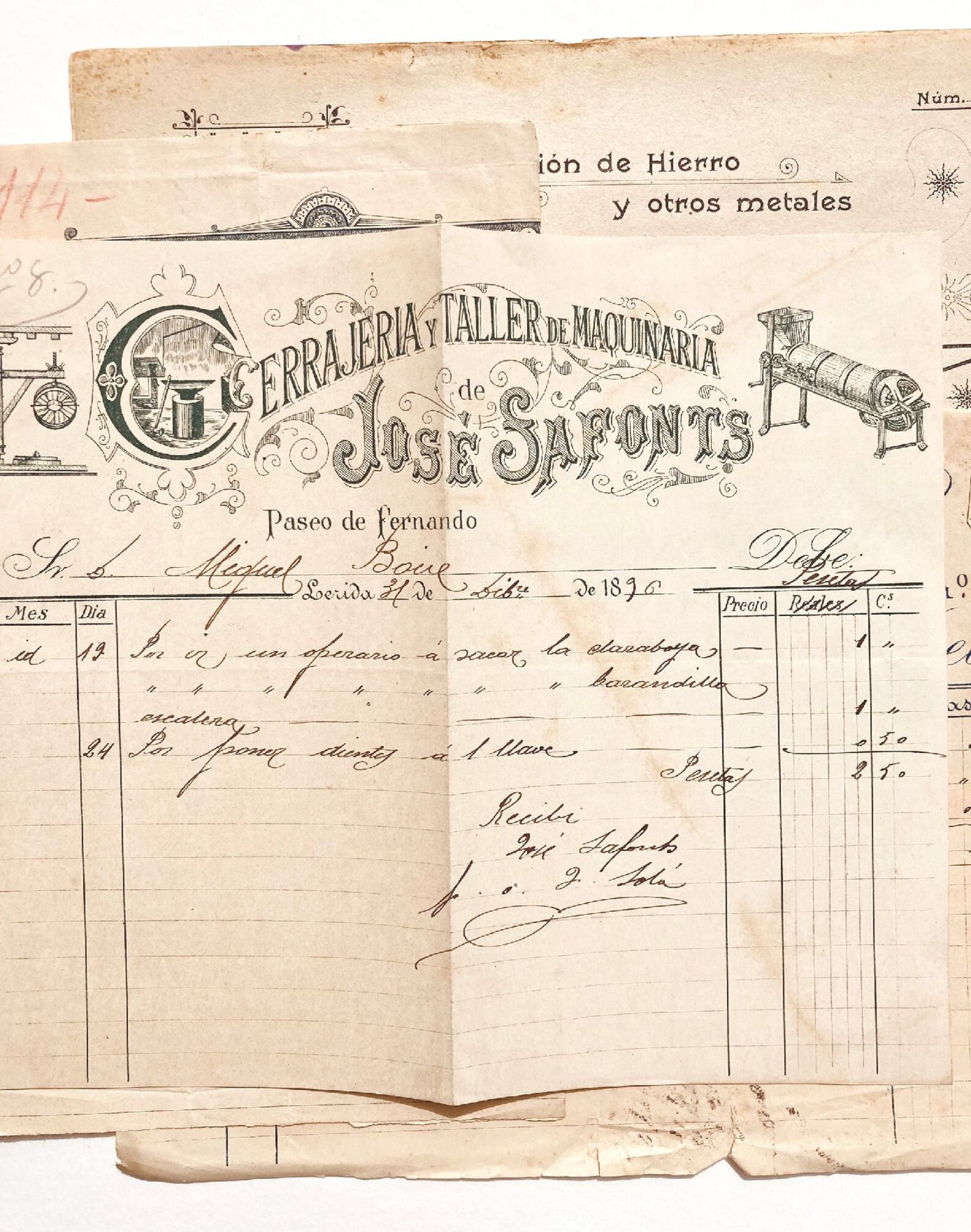 Antique Invoice Set - Lot of 3 Old Documents With Beautiful Logos ...