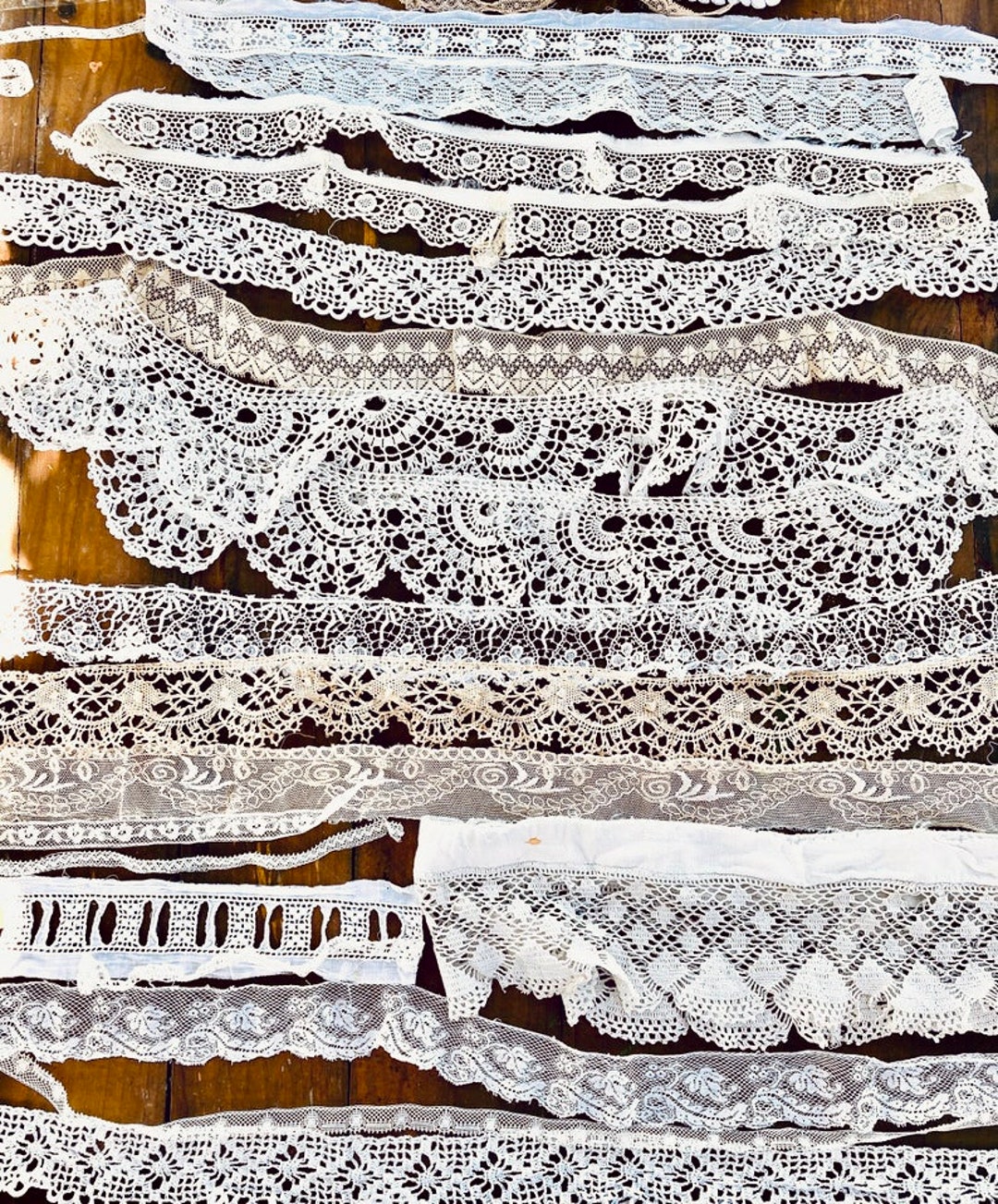 Vintage Lace Bundle. Vintage Lace Trim From Mid and Early 20th Century ...