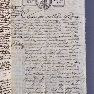 Historic 19th Century Calligraphy Notary Papers Handwritten Manuscript ...