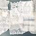 Lace and Fabric Scrap Lot. Creative Inspiration Textile Pack, Snippet ...