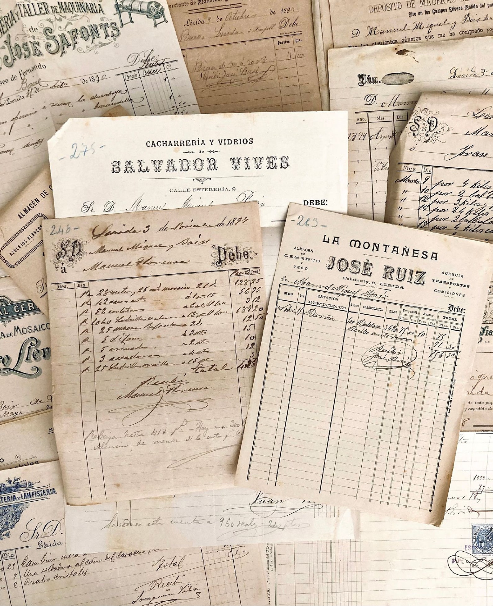 Antique Invoice Set - Lot of 3 Old Documents With Beautiful Logos ...