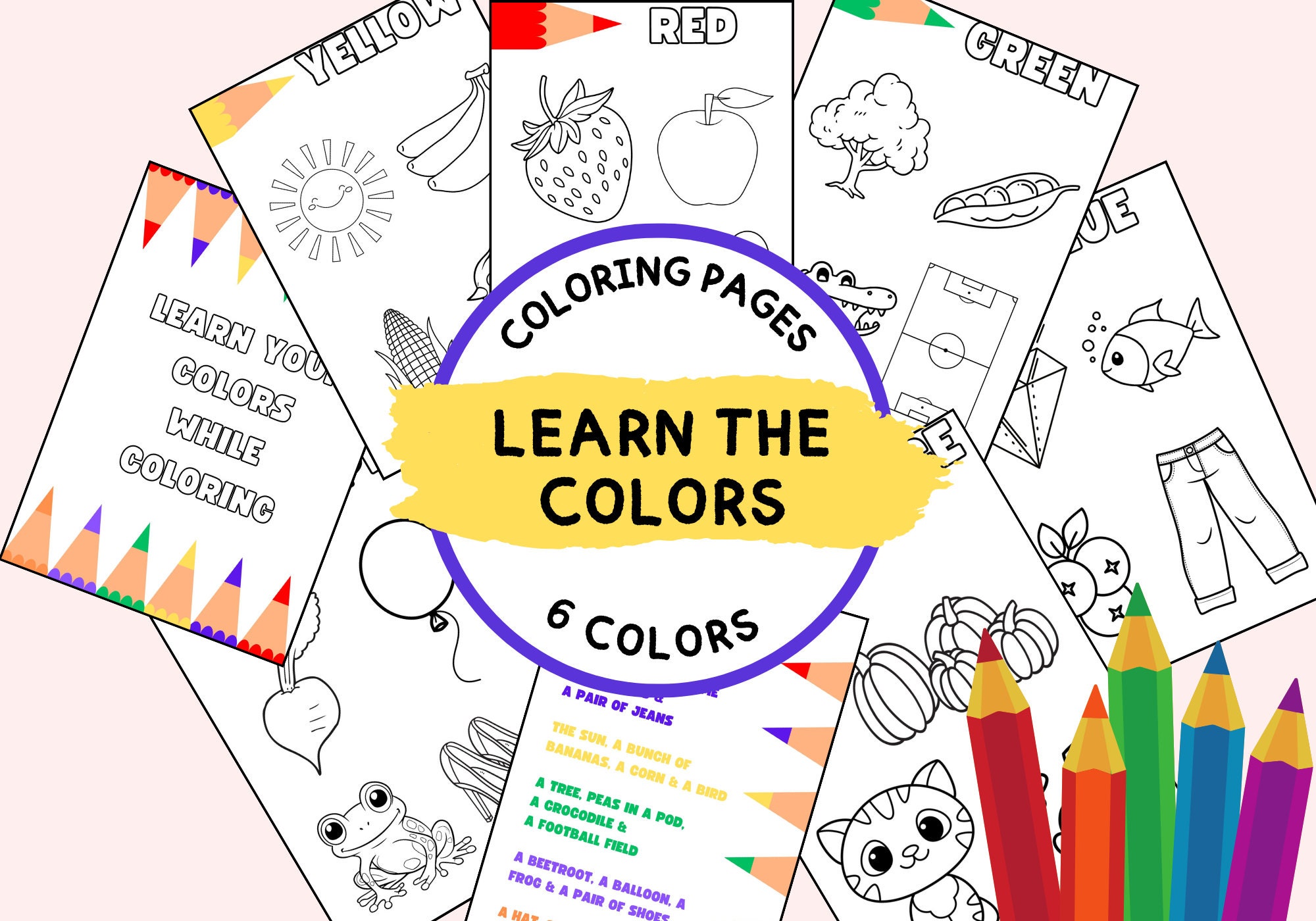 Kids Color Learning Coloring Pages, Color Coloring Pages, Coloring Page ...