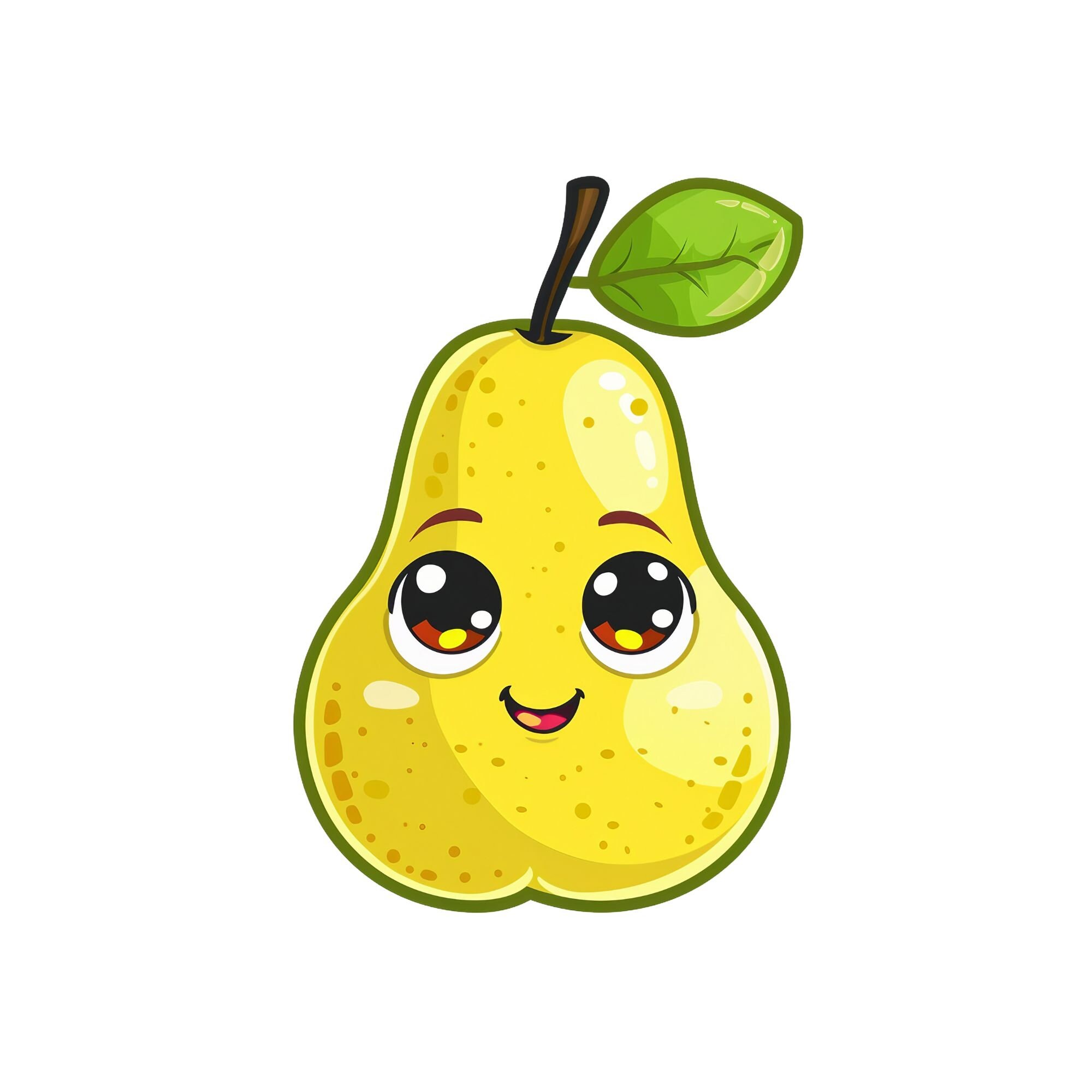 Cute Smiling Cartoon Fruits Clipart, Cute Fruits Smiling PNG, Smiling ...