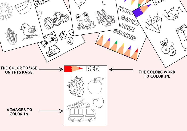 Kids Color Learning Coloring Pages, Color Coloring Pages, Coloring Page ...