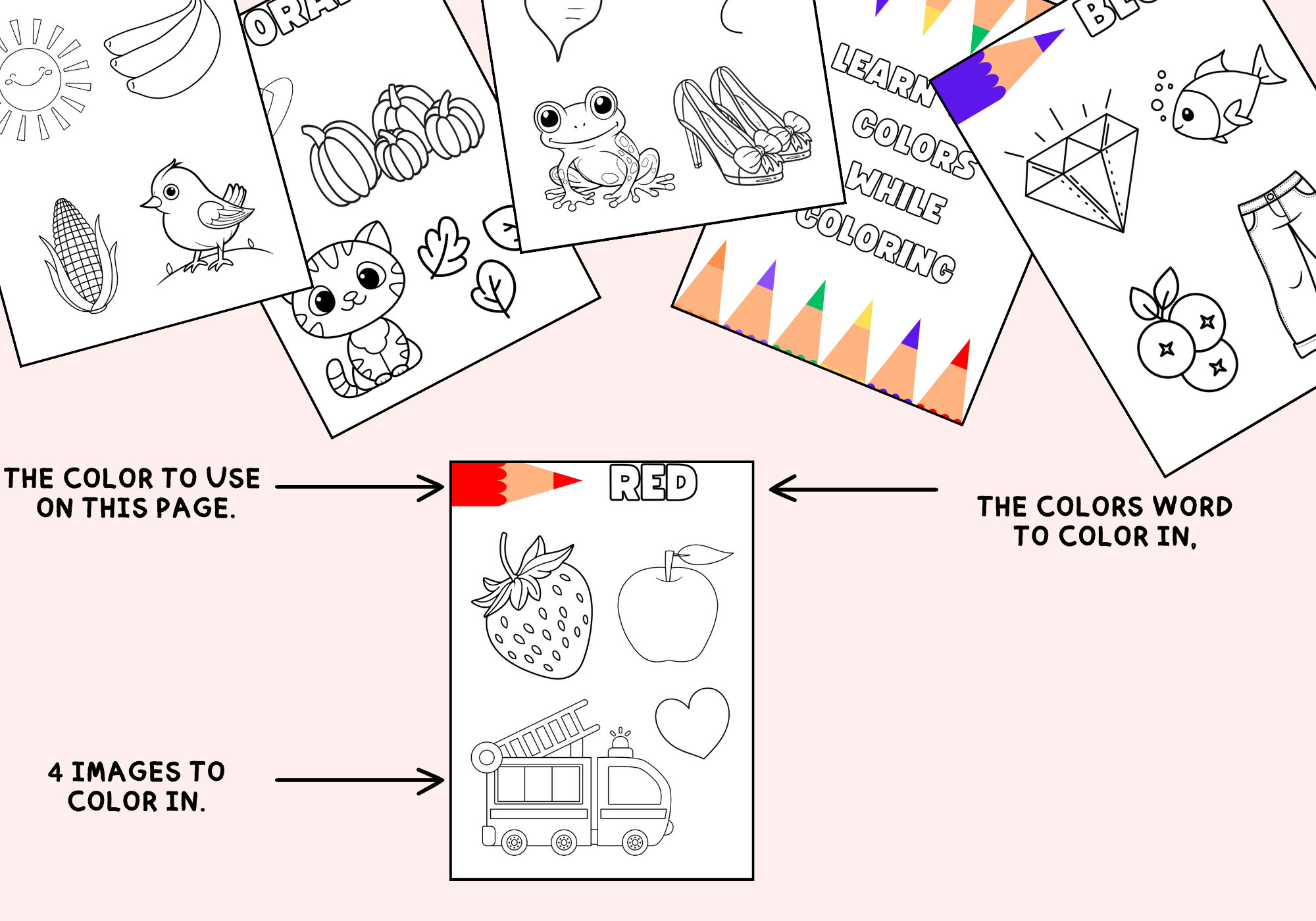 Kids Color Learning Coloring Pages, Color Coloring Pages, Coloring Page ...
