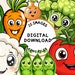 Cute Smiling Cartoon Veggies Clipart, Cute Veggies Smiling PNG, Smiling ...