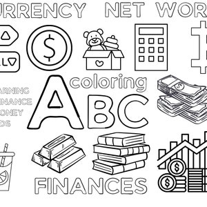 A-Z Kids Learning Coloring in Pages, Letters Words Coloring, Kids ...