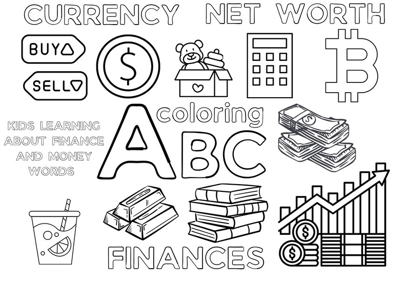 A-Z Kids Learning Coloring in Pages, Letters Words Coloring, Kids ...