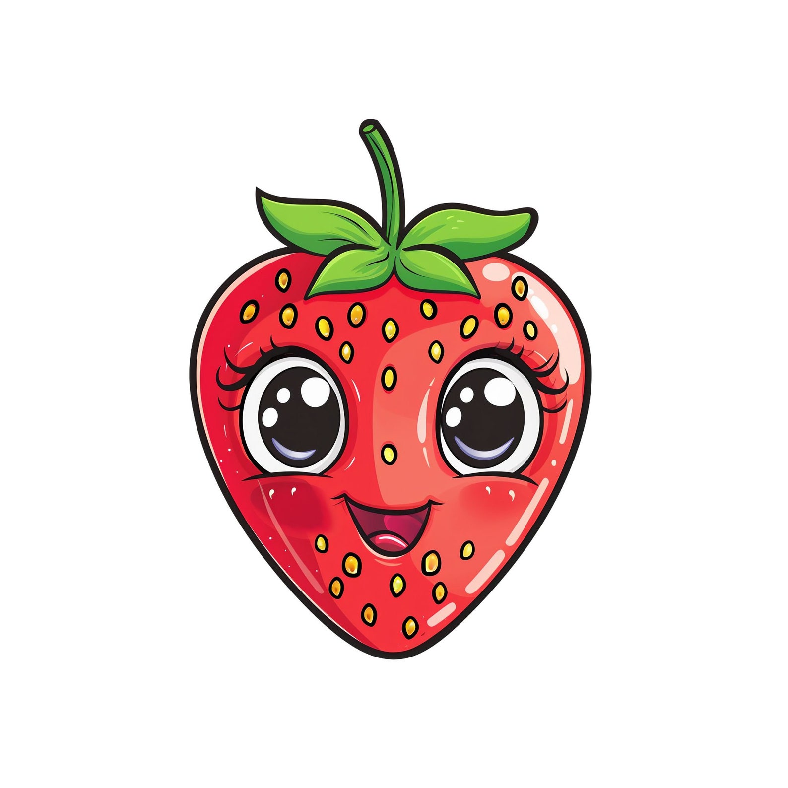 Cute Smiling Cartoon Fruits Clipart, Cute Fruits Smiling PNG, Smiling ...