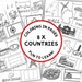 Country Coloring in Placemats, Flag Coloring Pages, Kids Activity ...