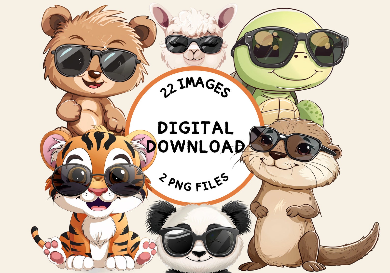 Cute Baby Zoo Animals Clipart, Cool Zoo Animals PNG, Cute Baby Animals ...