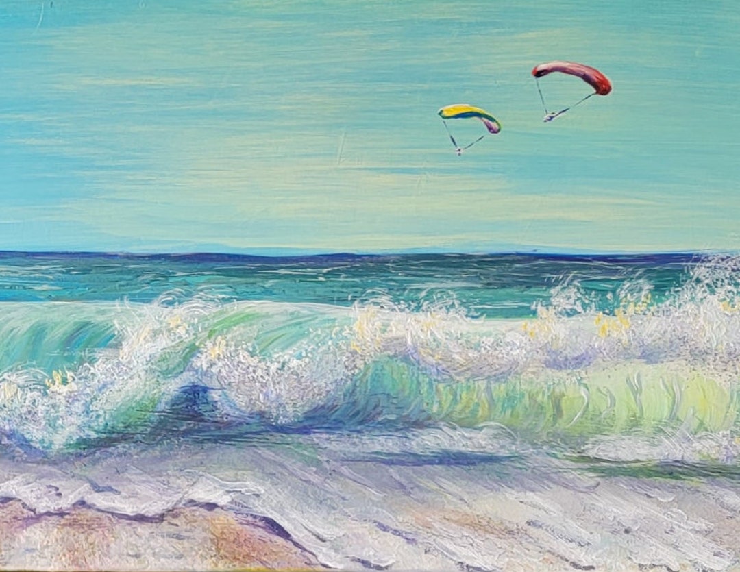 Optimistic Painting of Oludeniz, With Blue and Lavender Tones. Tranquil ...