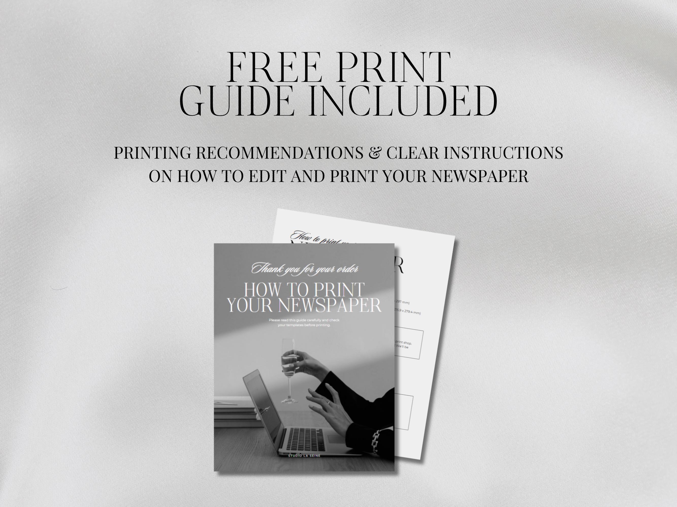 Canva Business Newspaper Template, 2 Page Newspaper Template, Business ...