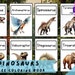 DINOSAURS • 12 Digital Montessori Cards • Flash Cards Nomenclature ...