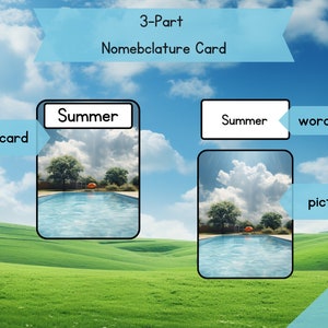 SEASONS • 4 Printable Flashcards, Teaching Learning Resources,teaching ...