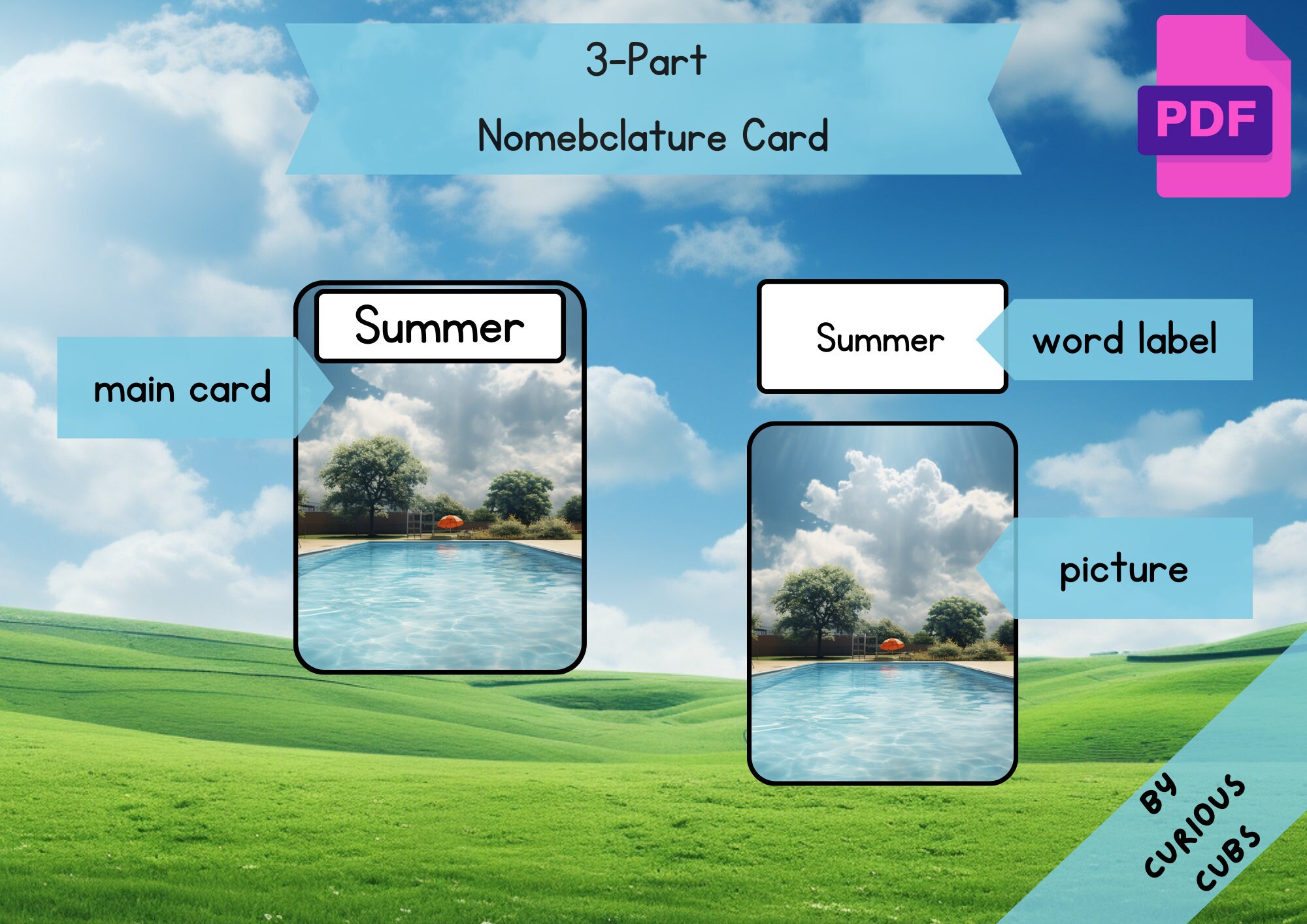 SEASONS • 4 Printable Flashcards, Teaching Learning Resources,teaching ...