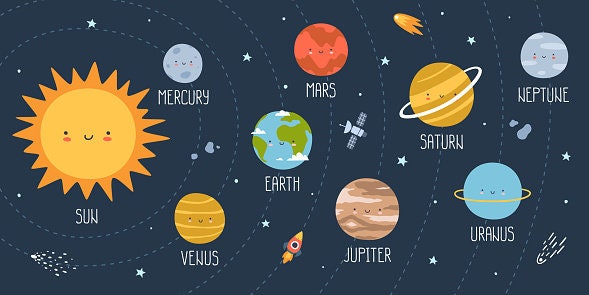 PLANETS • 13 Printable Flashcards, Teaching Learning Resources,teaching ...
