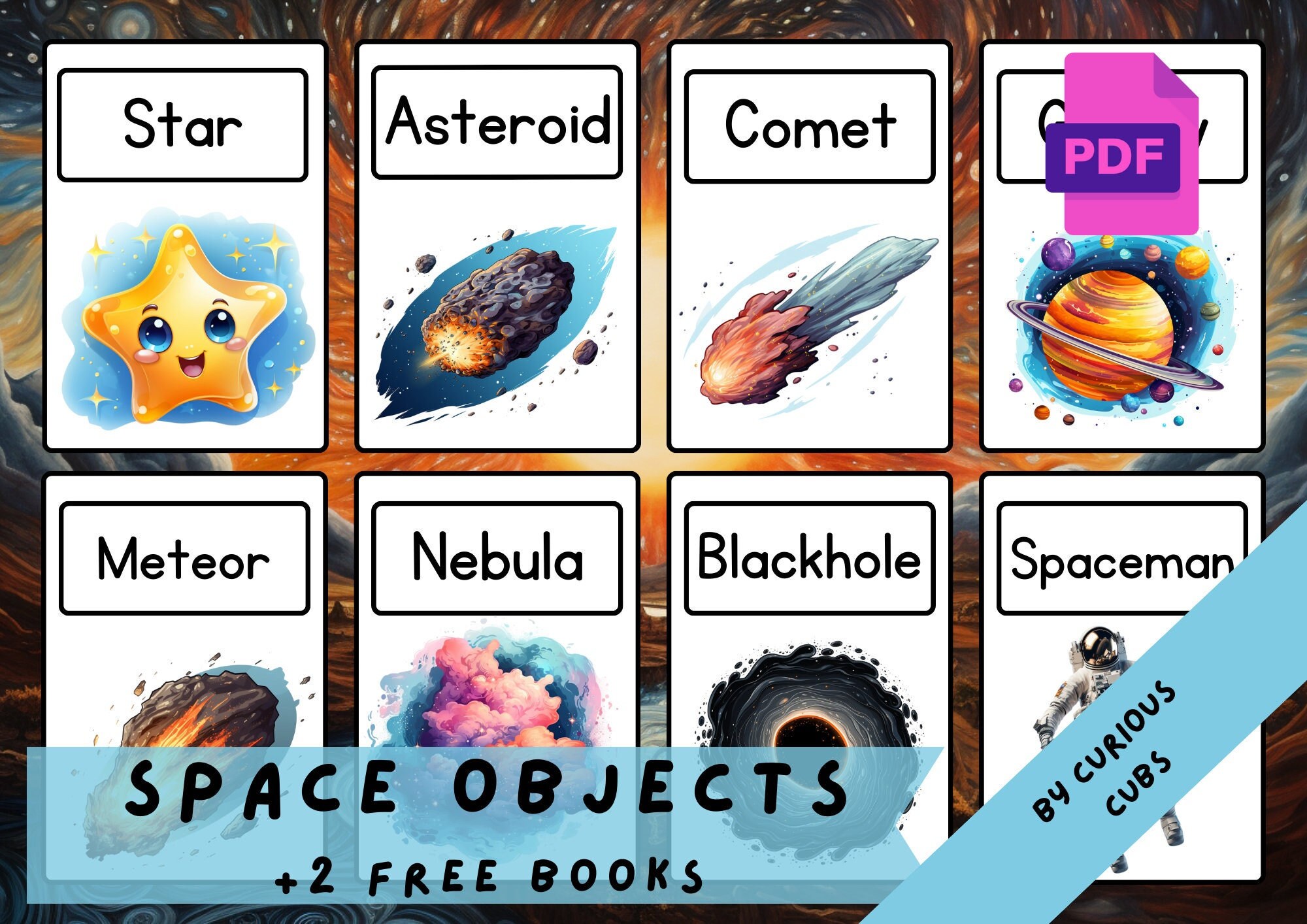 SPACE OBJECTS • 10 Printable Flashcards, Teaching Resources,teaching ...