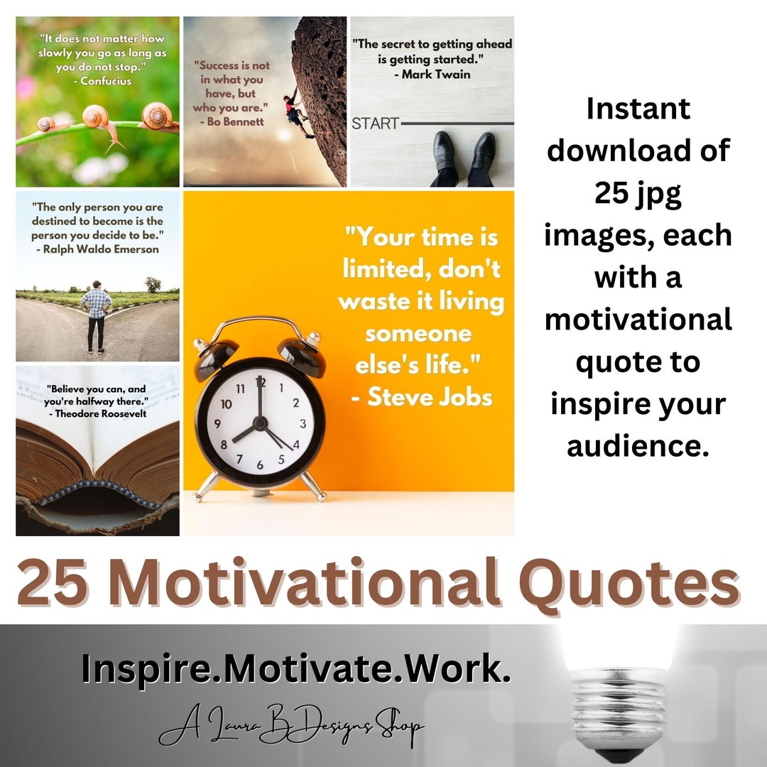 25 Motivational Quotes to Get You and Your Audience Moving! - Etsy