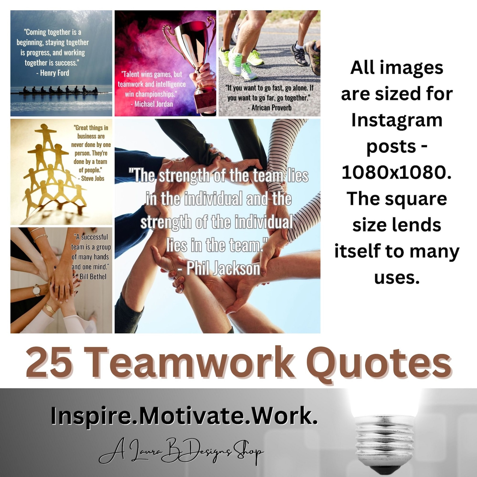 25 Teamwork Quotes and Images to Inspire Your Team. - Etsy