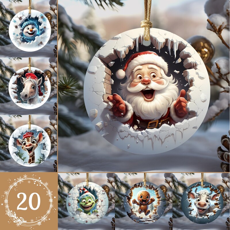 Christmas Ornament Set - Etsy