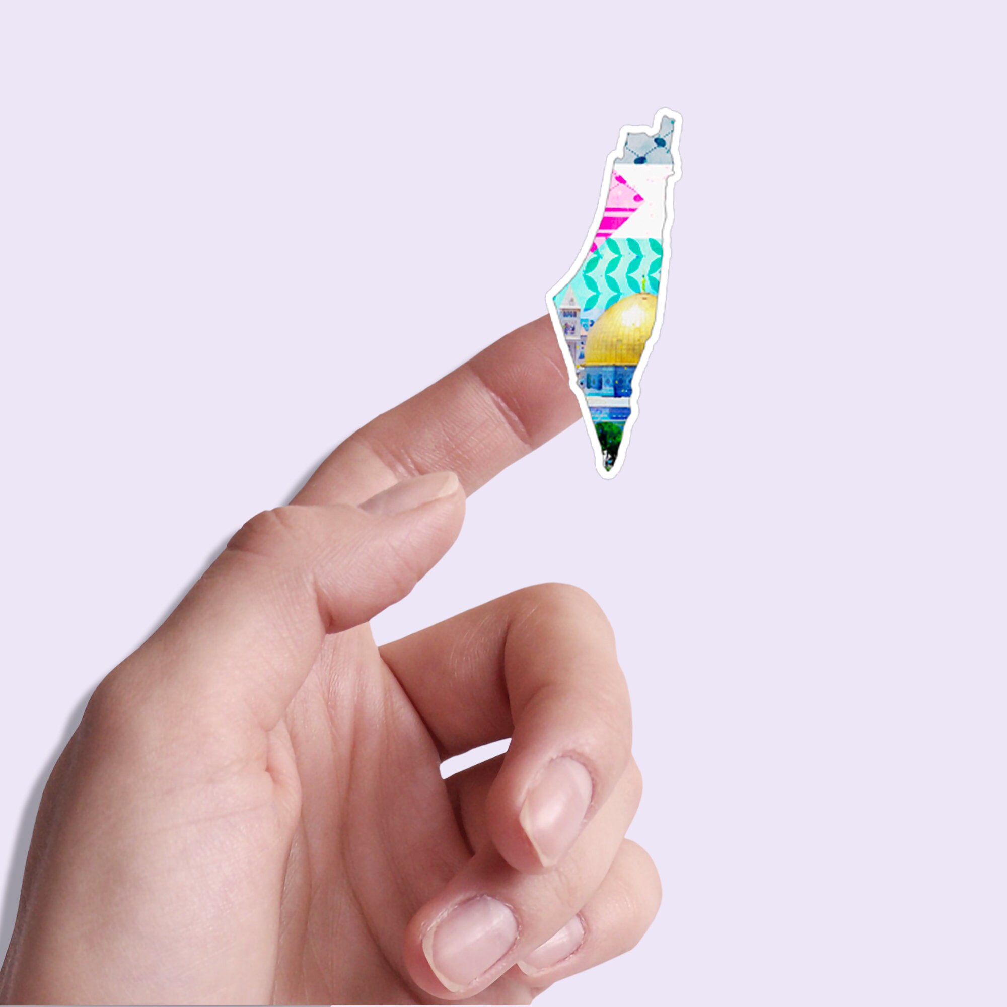 Printable Palestine Map Stickers, Instant Download, Bullet Journal, Al ...