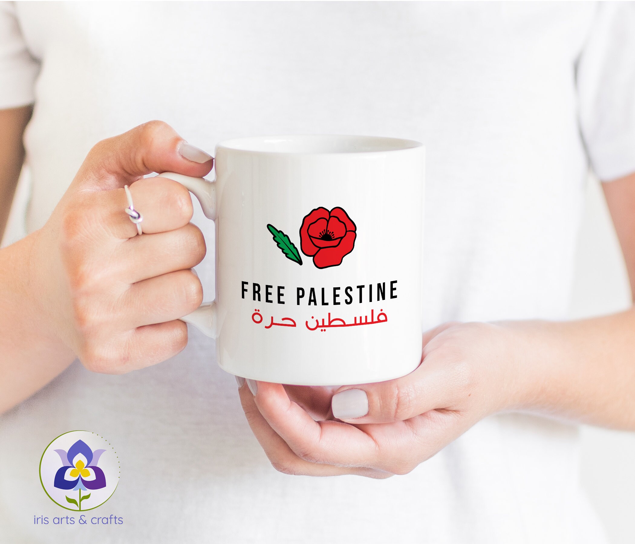 Free Palestine, Poppy Flower SVG, Cut File, T-shirt Design, Cricut File ...