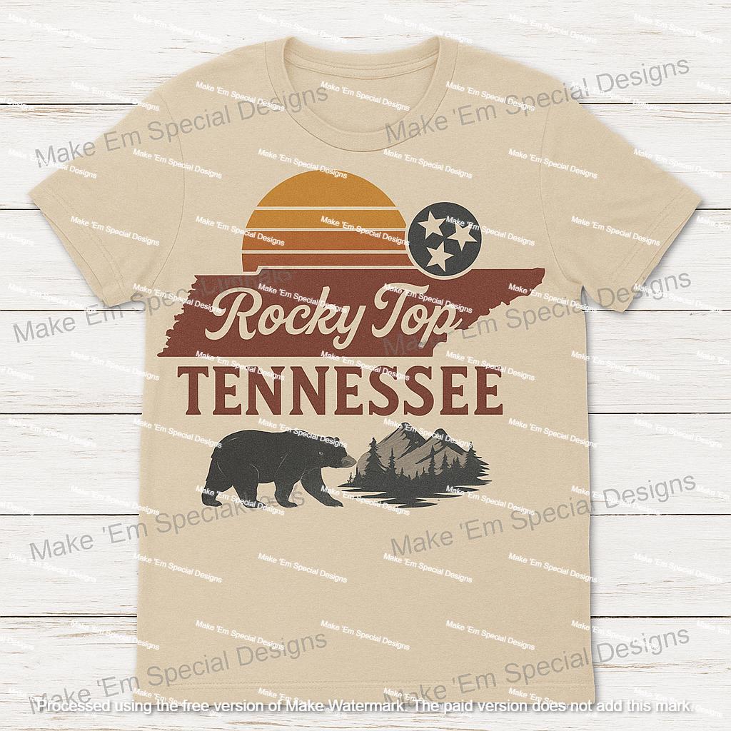 Rocky Top Tennessee Vintage Design SVG PNG JPG - Etsy
