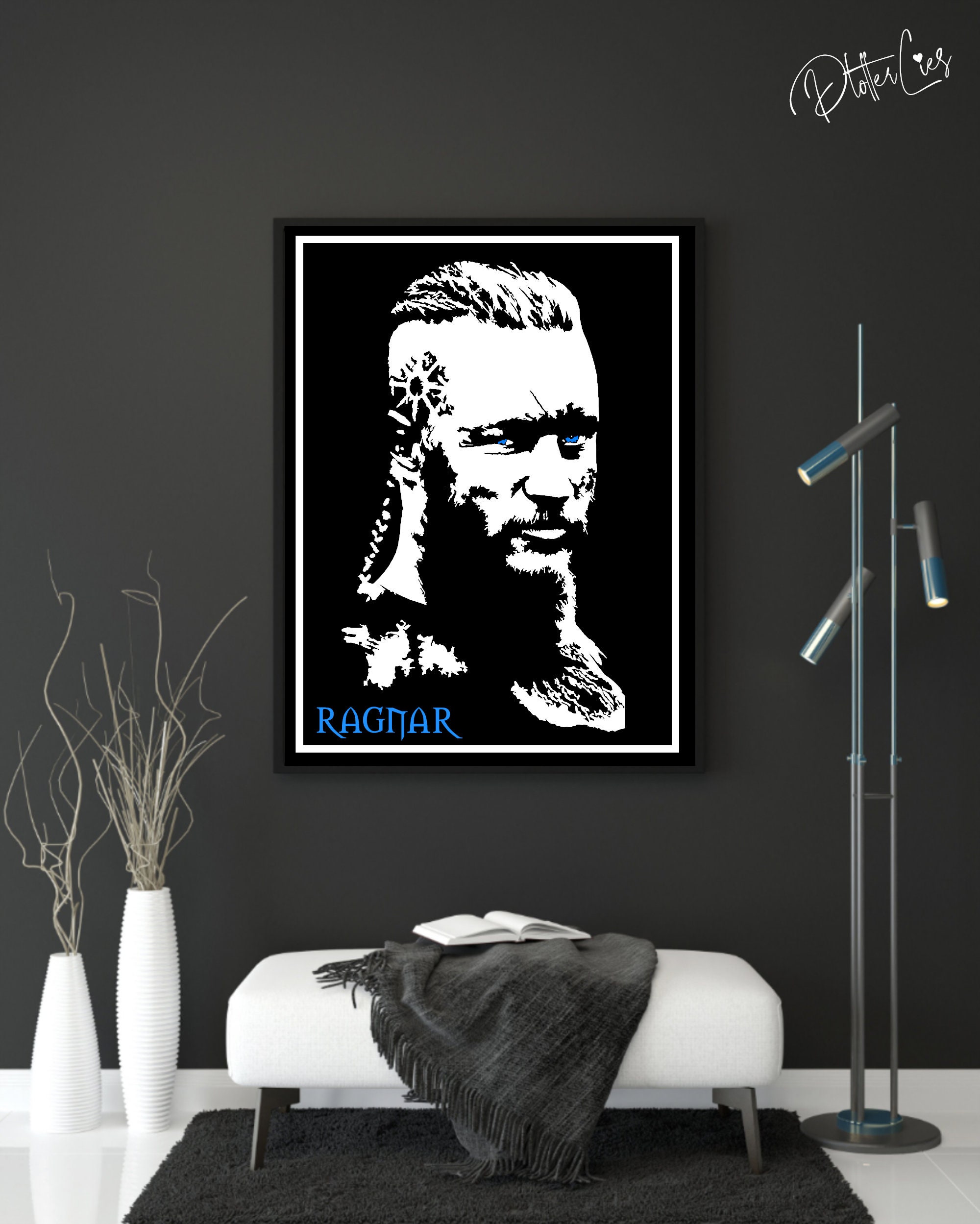 Ragnar Lothbrok Svg Cut File Dxf Png Pdf Viking Nordic King Download Tshirt File Dark Light