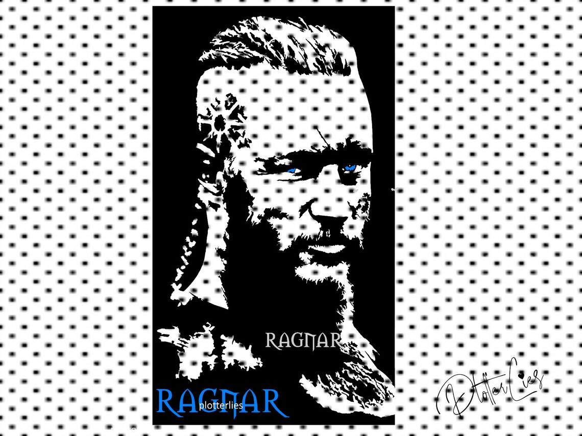 Ragnar Lothbrok SVG Cut File Dxf Png Pdf Jpg Viking Nordic King ...