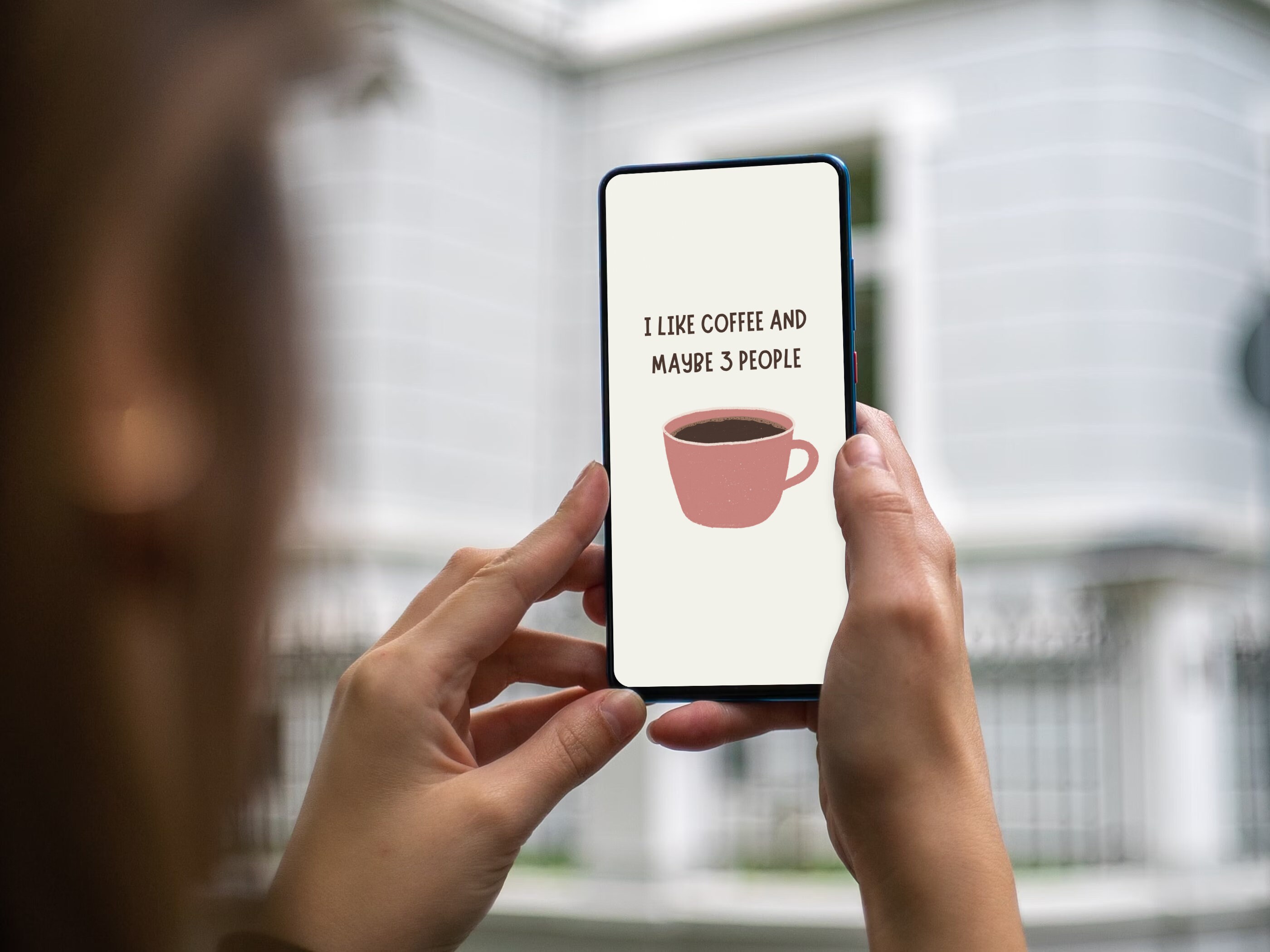 Customizable Ios Lockscreen/homescreen Coffee Wallpaper Pun PNG - Etsy