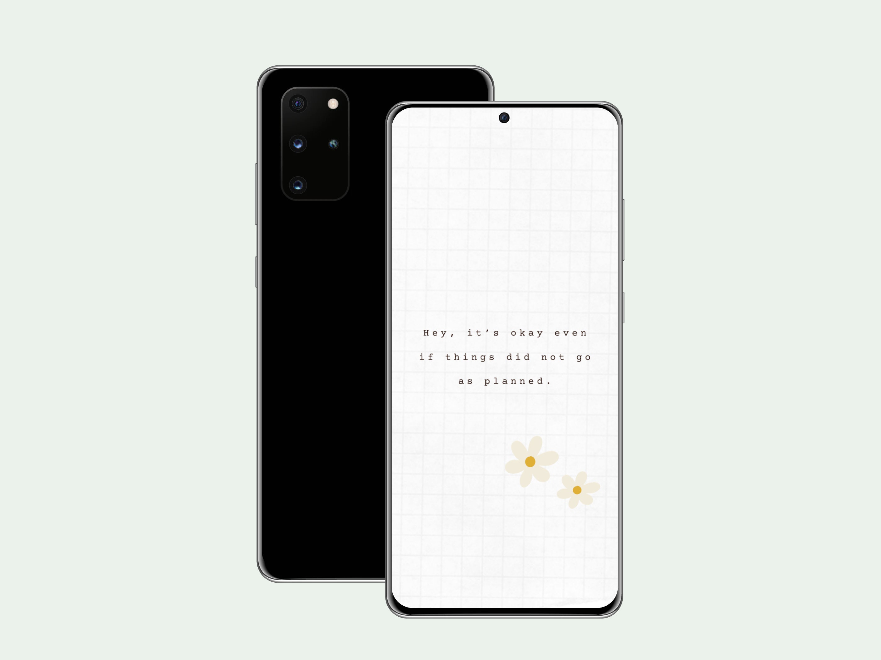 Customizable Ios Lockscreen/homescreen Daily Reminder Flower PNG - Etsy