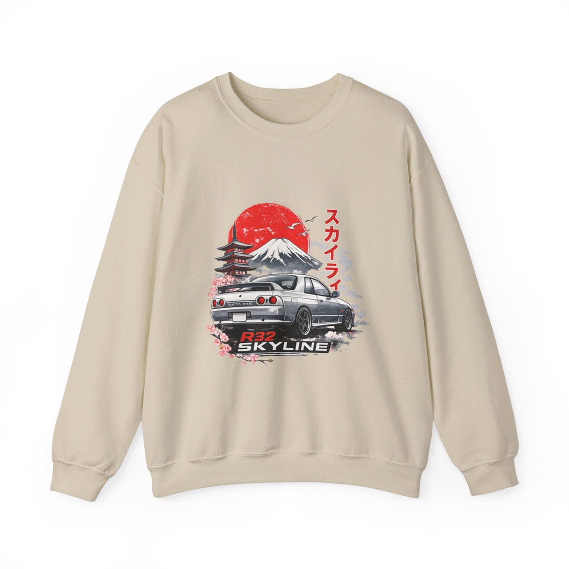 R32 Skyline GT-R Sweatshirt: Japanese Streetwear, JDM Car Graphic - Etsy