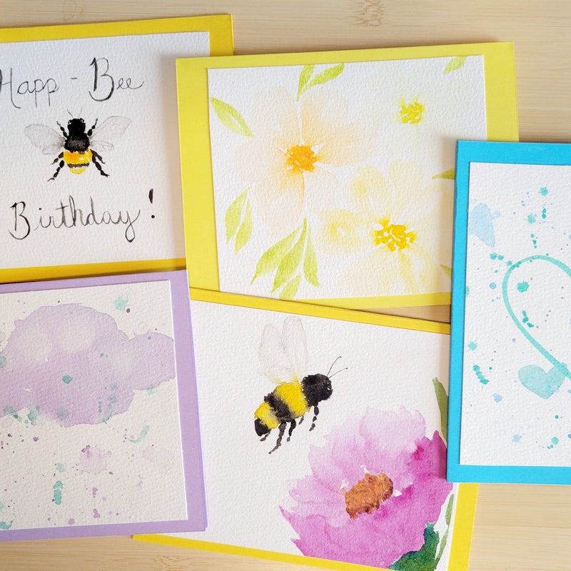 Handpainted Card - Etsy