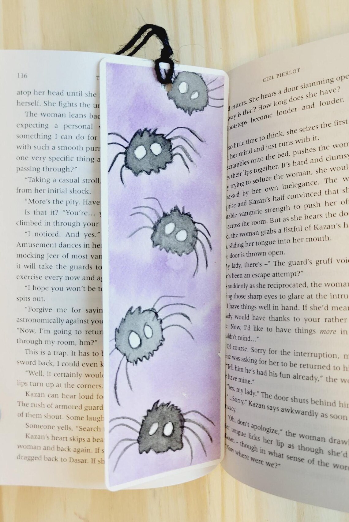 Watercolor Bookmark spiders, Hand-painted Original Watercolor ...