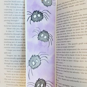 Watercolor Bookmark spiders, Hand-painted Original Watercolor ...
