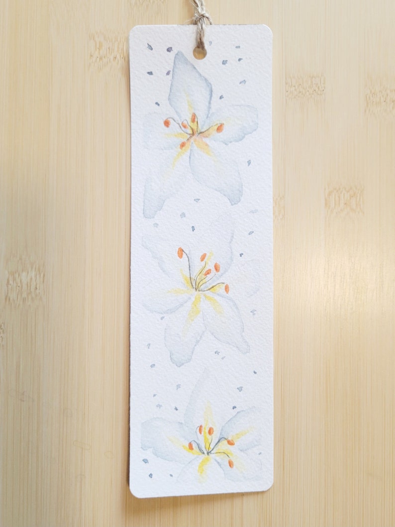 Handmade Watercolor Bookmark - Spring Flowers, | Handmade Original ...