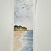Watercolor Bookmark Original- Ocean Beach | Hand-painted Bookmark, Book ...