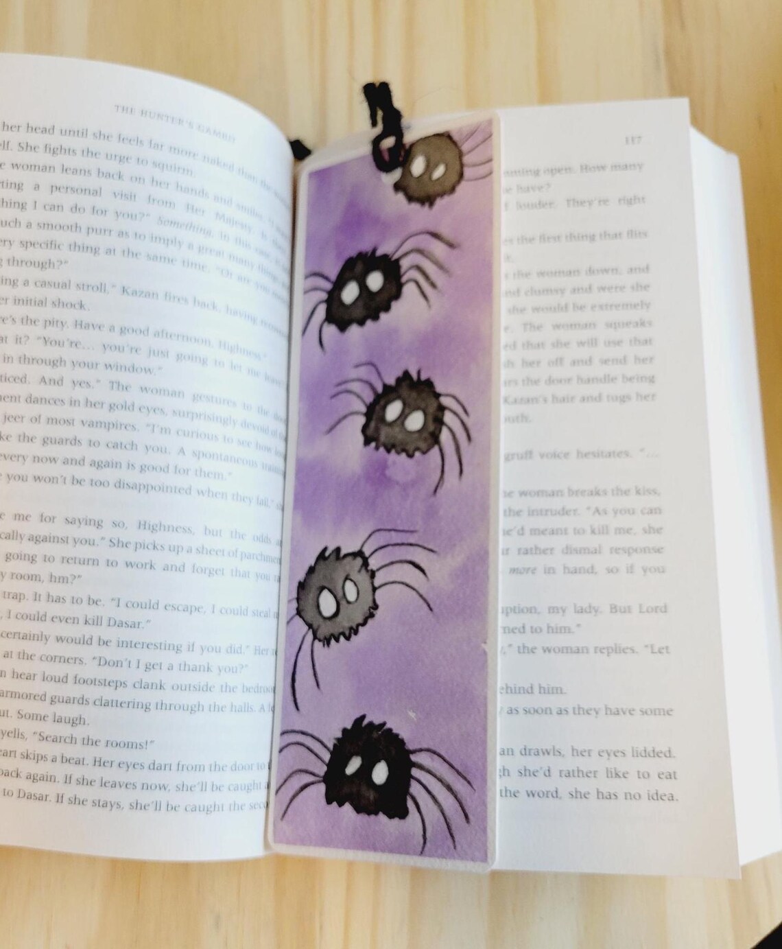 Watercolor Bookmark spiders, Hand-painted Original Watercolor ...
