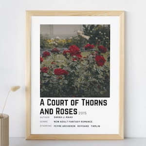 Polaroid Style Book Poster | ACOTAR | Minimalist Book Poster | Bookish ...