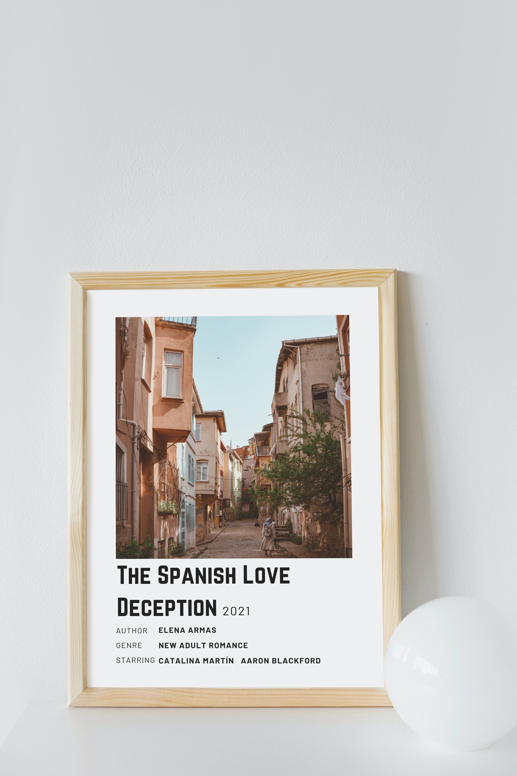 Polaroid Style Book Poster the Spanish Love Deception Minimalist Book ...